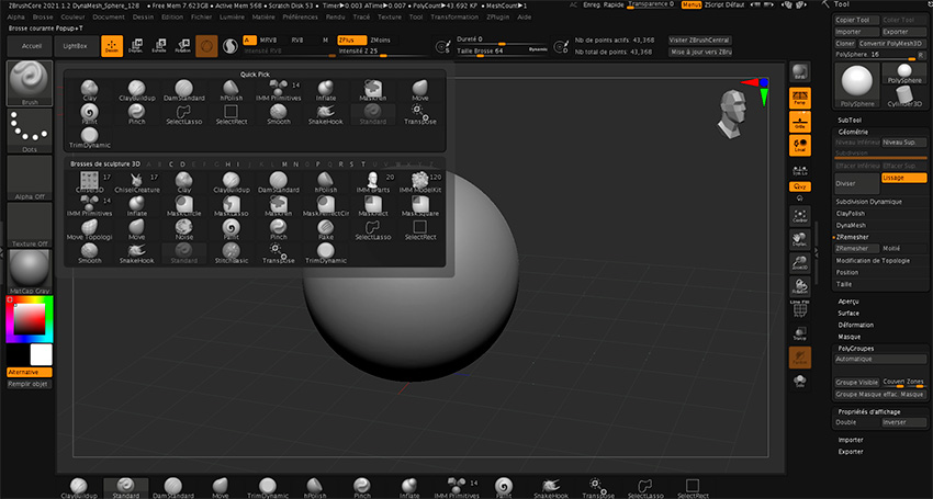 ZBrushcoreMini et ZBrushCore 2021 - WacometmaPomme